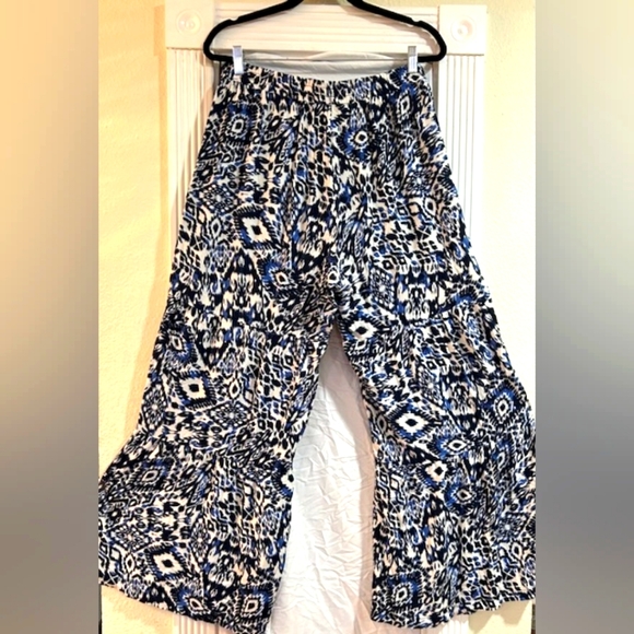 Robert Louis | Pants & Jumpsuits | Robert Louis Bluewhite Wide Leg ...